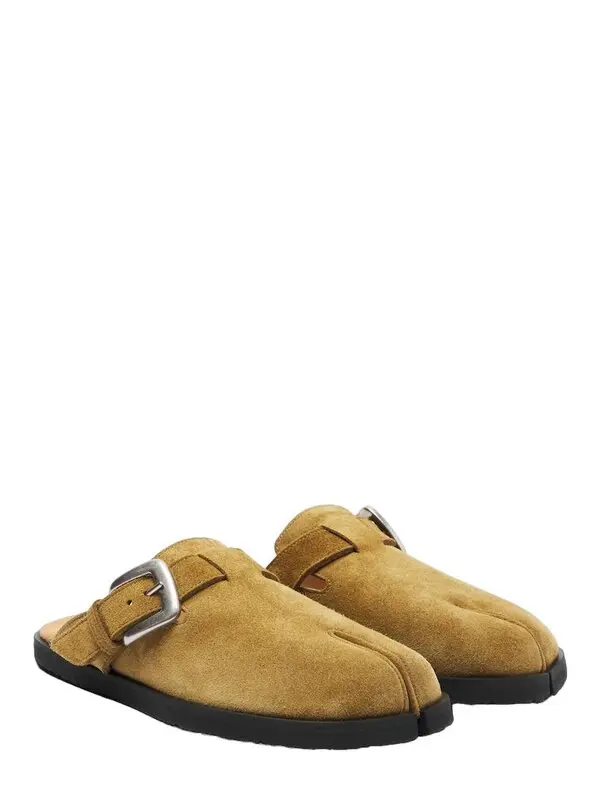 MAISON MARGIELA Tabi Daily Suede Mules - Beige