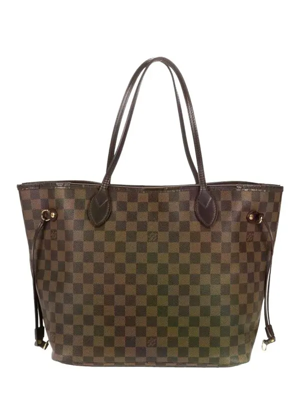 LOUIS VUITTON Neverfull Damier Ebène Tote Bag - Brown