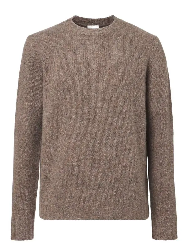 ALLUDE Cashmere Crewneck Sweater - Brown