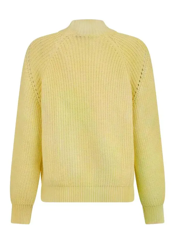 MOORER Delilah Pointelle-knit Sweater - Yellow