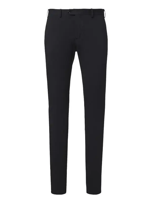LARDINI Slim Fit Cotton Blend Pants - Blue
