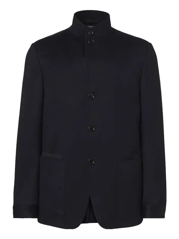 Zegna Il Conte Cashmere Jacket Navy - Blue