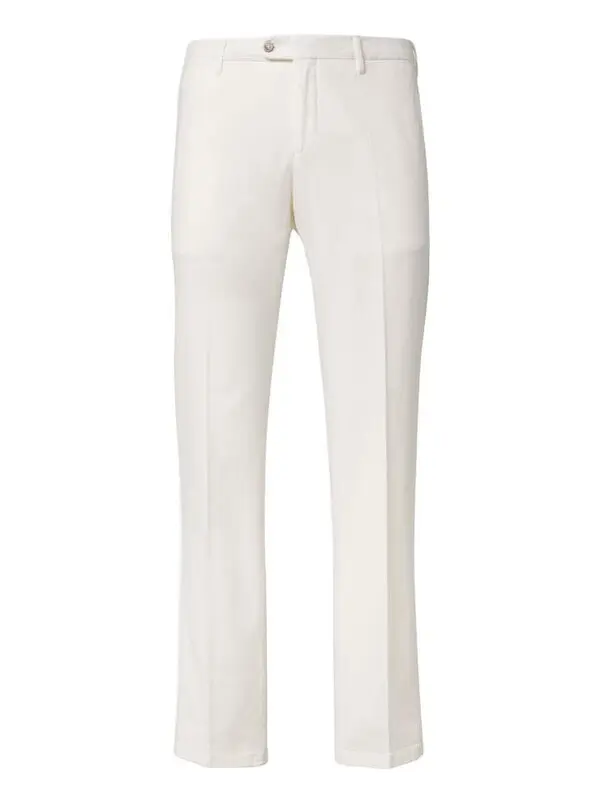 Fedeli Cotton-blend Chinos - White