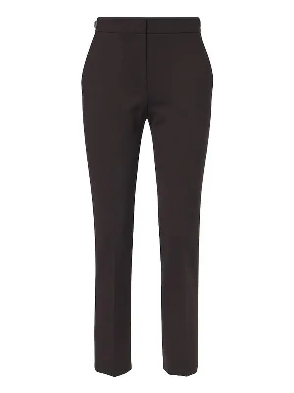 Max Mara Tailored Wool-blend Slim Pants - Brown