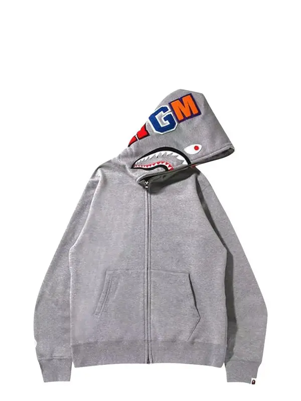 A BATHING APE Shark Zip-up Hoodie - Grey