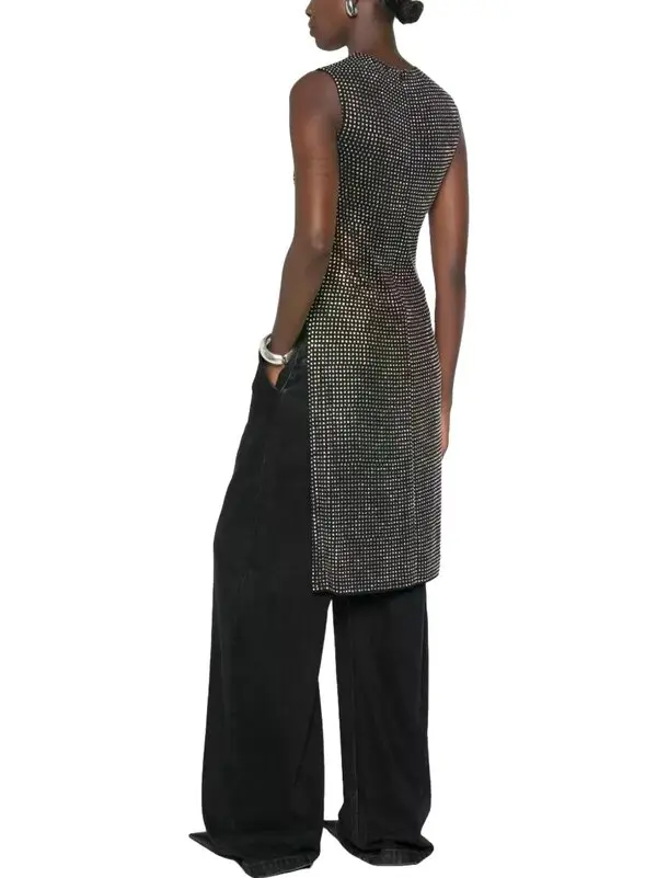 Alexander Wang Embellished Asymmetric Top - Black