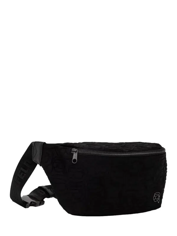 Karl Lagerfeld Logo-embossed Belt Bag - Black