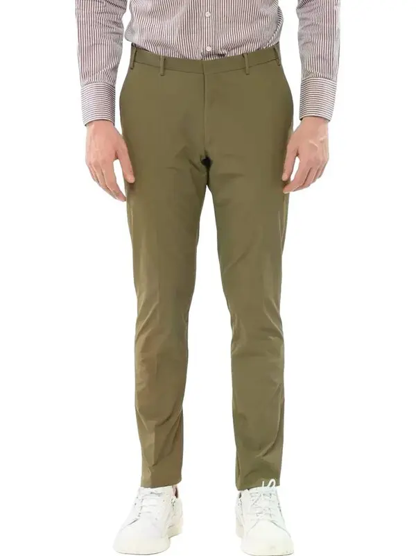 Corneliani Tailored Stretch Design Trousers - Green