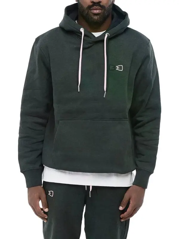 EDEN PARK Logo Embroidered Drawstring Hoodie - Green