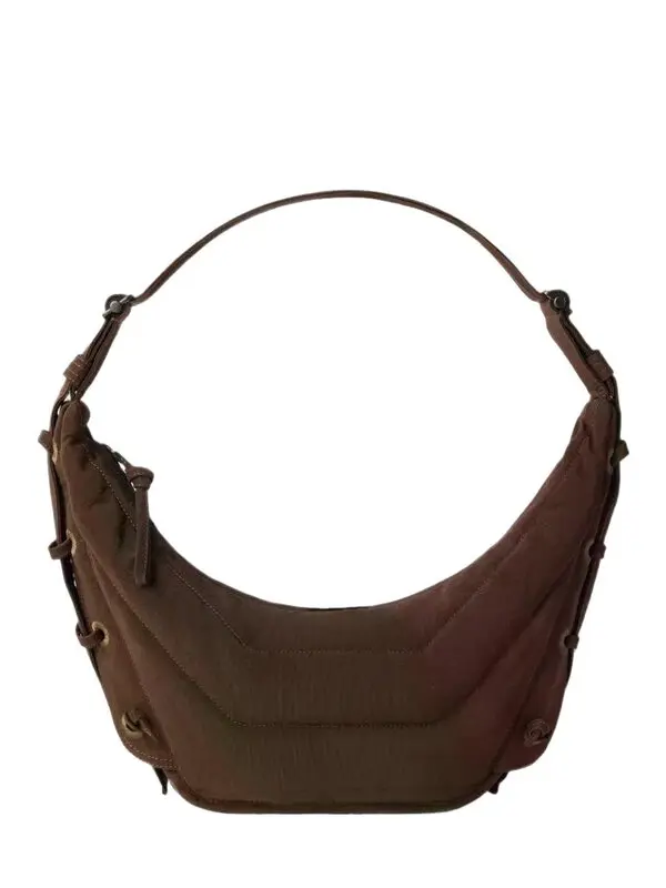 LEMAIRE Small Soft Game Bag In Quilted Canvas - Brown