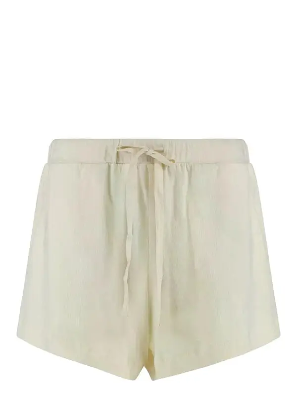 The Great. The Delta Drawstring Shorts - Neutrals