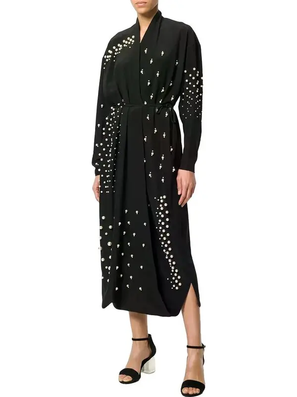 Stella McCartney Pearl Embellished Gown - Black