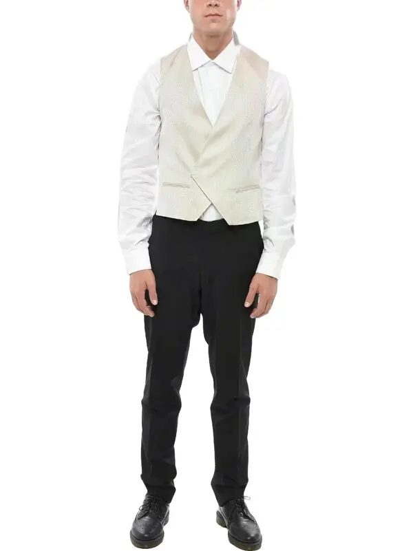 Corneliani Embroidered Double-breasted Waistcoat - Neutrals