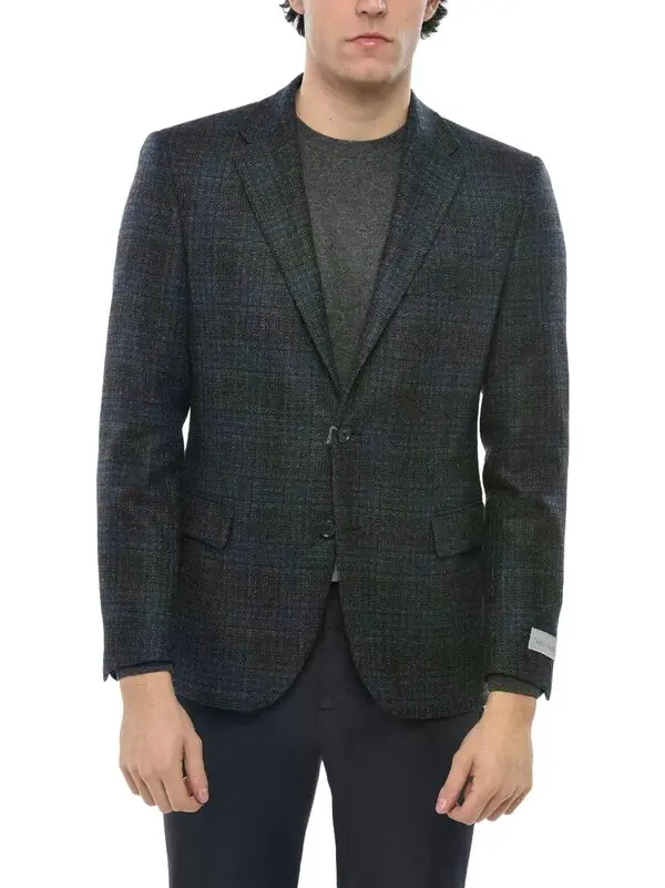 Corneliani Nino Danieli Checked Blazer - Black