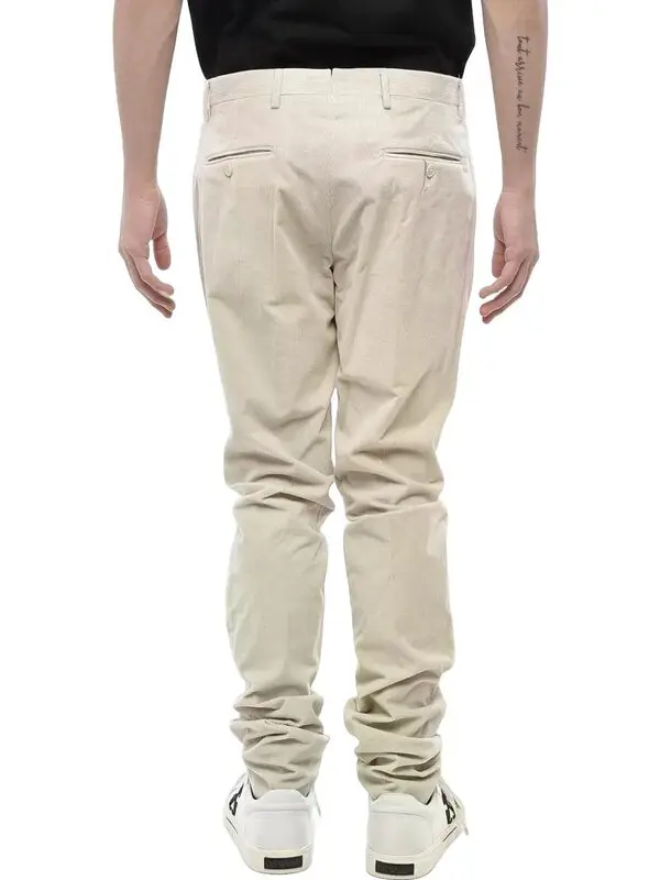 Corneliani Ribbed Velour Trousers - Neutrals