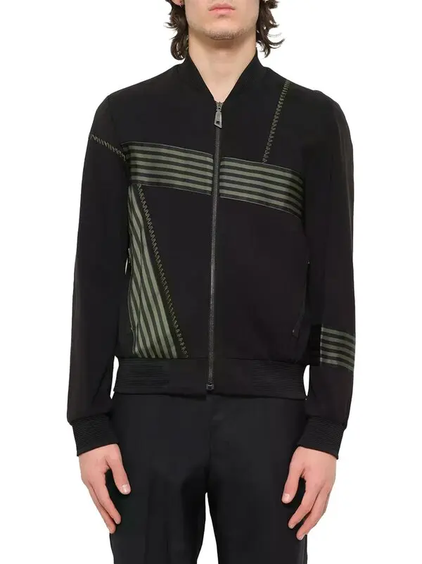 WOOYOUNGMI Paneled Track Jacket - Black