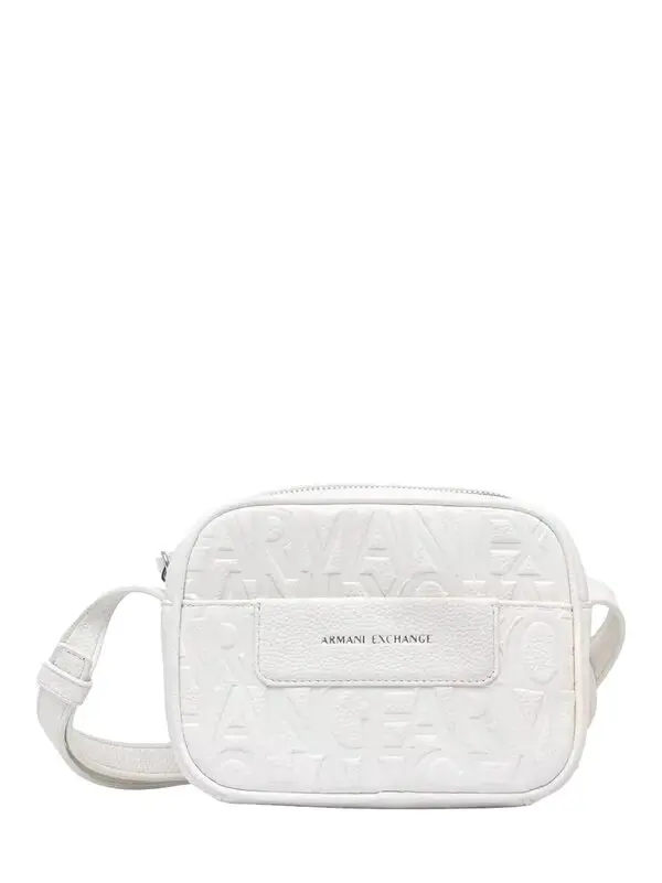 Armani Exchange Embossed Logo Mini Bag - White