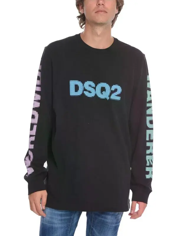 Dsquared2 Logo-print Long-sleeve T-shirt - Black