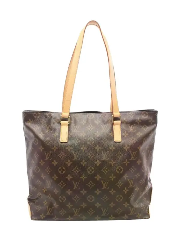 LOUIS VUITTON Monogram Canvas Cabas Mezzo Tote Bag - Brown
