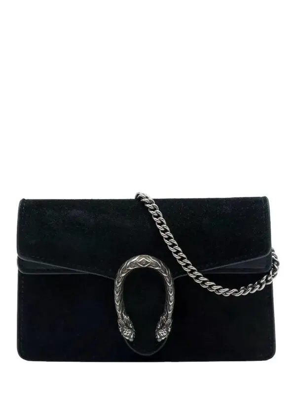 Gucci 2016-2026 Mini Velvet Dionysus Crossbody Bag - Black