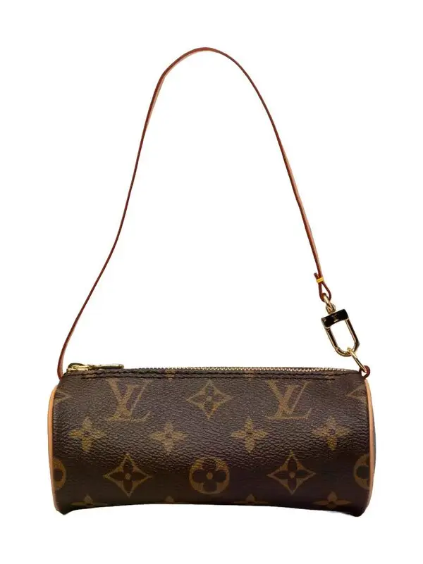 LOUIS VUITTON 1990-2010 Monogram Papillon Pochette Handbag - Brown