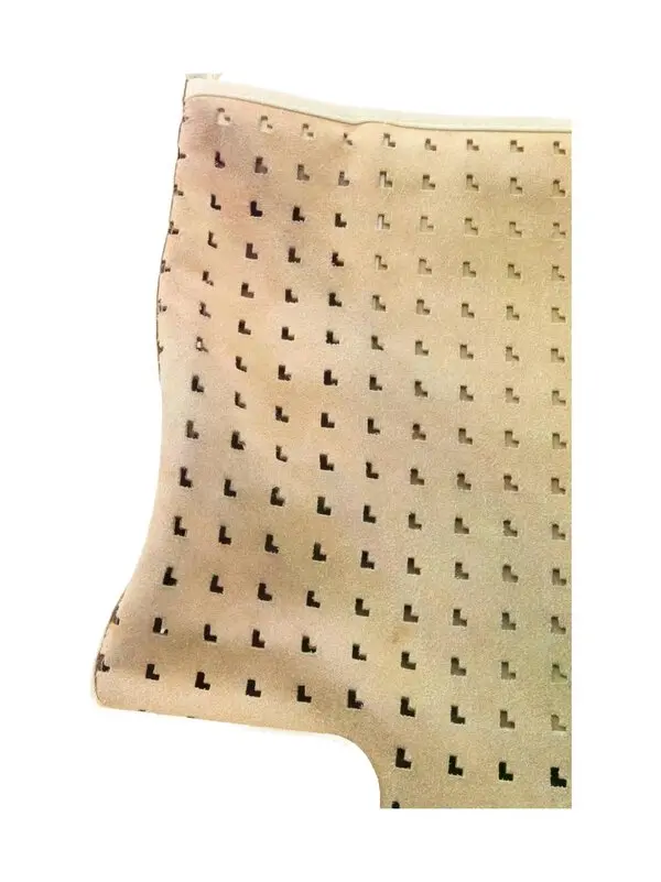 Loewe Perforated Suede Crossbody Bag - Neutrals