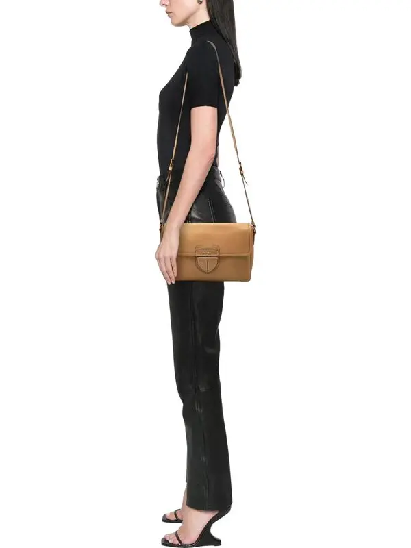 Prada City Calf Pattina Crossbody Bag - Brown