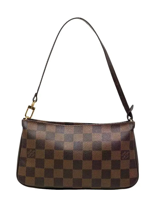 LOUIS VUITTON Damier Ebene Navona Shoulder Bag - Brown