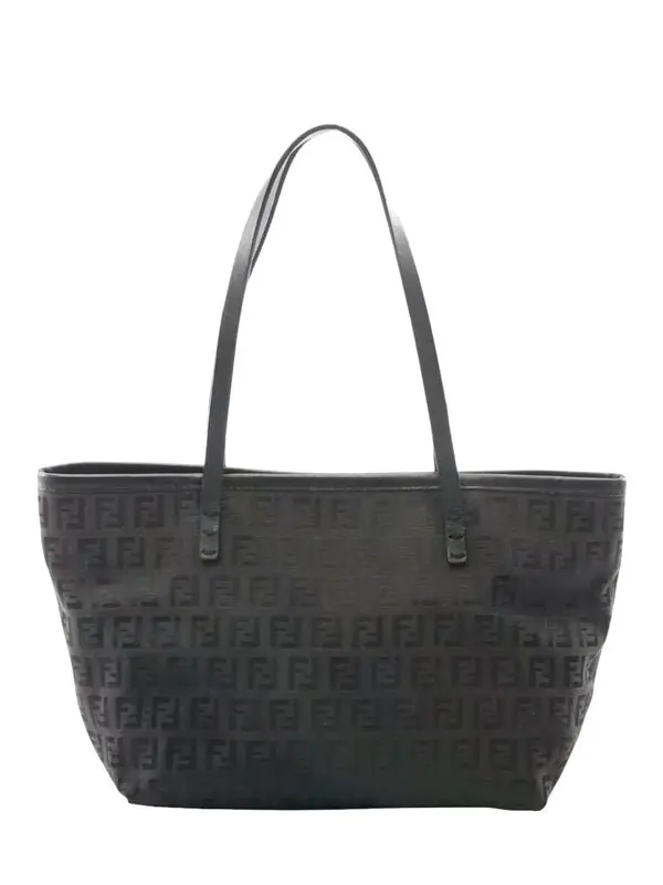 Fendi Zucchino Canvas Tote Bag - Brown