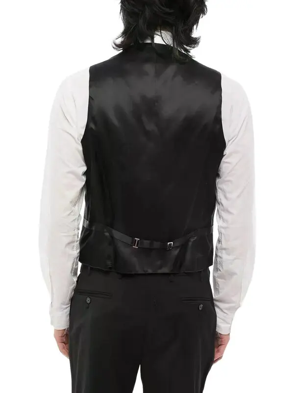 Corneliani Single-breasted Wool Waistcoat - Grey