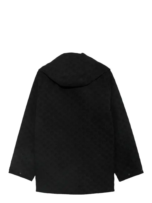 Cecilie Bahnsen Floral Jacquard Oversized Jacket - Black