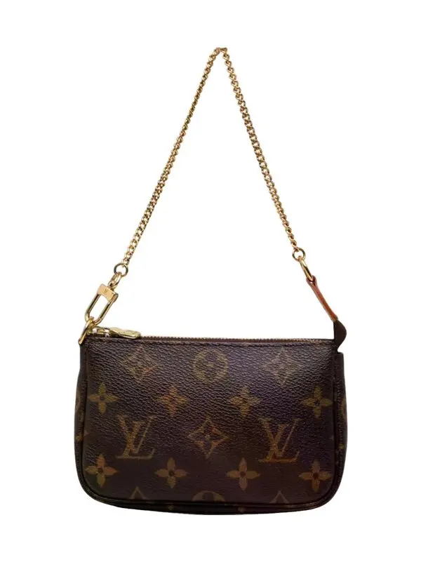 LOUIS VUITTON Monogram Mini Pochette Accessoires Handbag - Brown