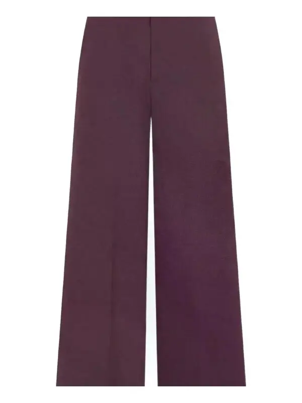 ROSSI Belted Palazzo Pants - Purple