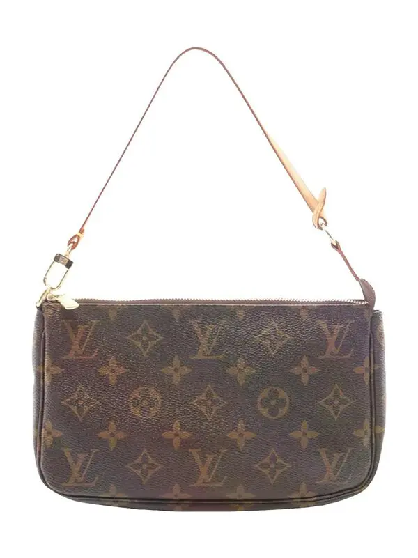 LOUIS VUITTON 2009 Monogram Pochette Accessoires Shoulder Bag - Brown