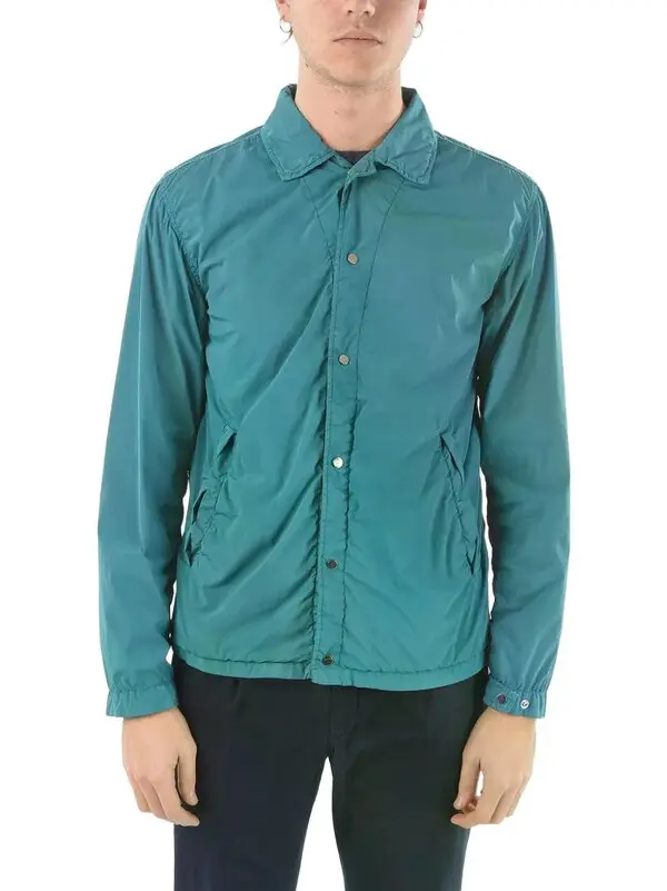 Corneliani Snap-button Overshirt - Blue
