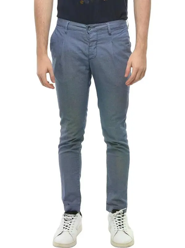 CRUNA Belt-loop Trousers - Blue
