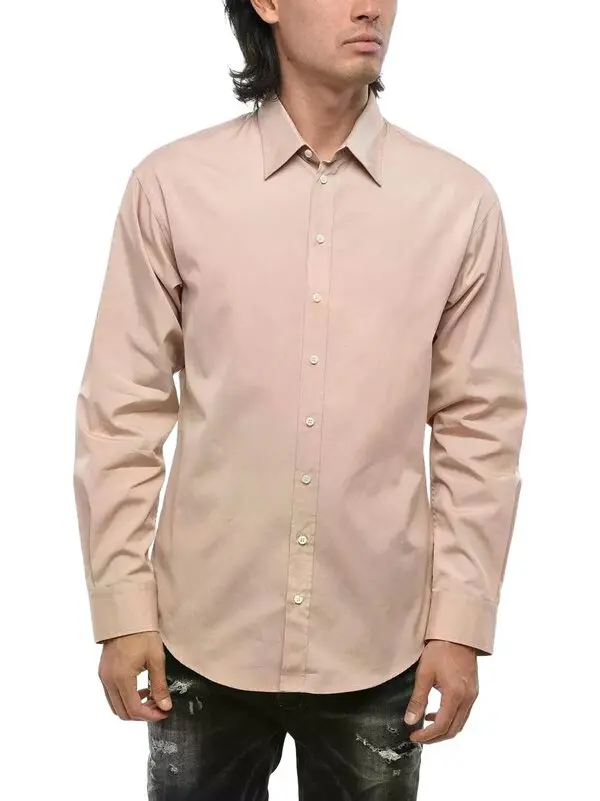 Dsquared2 Logo-print Poplin Shirt - Neutrals