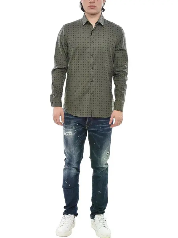 Corneliani Cotton Shirt - Green