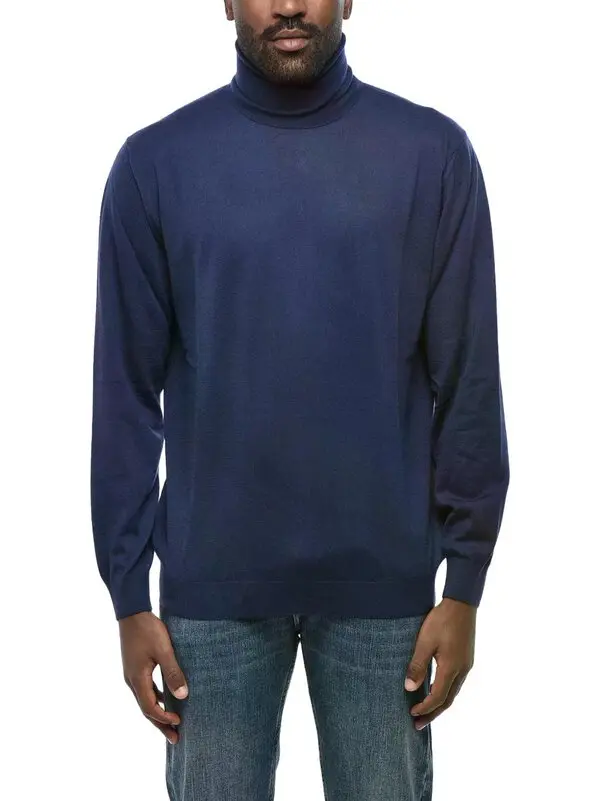 Malo Turtleneck Sweater - Blue