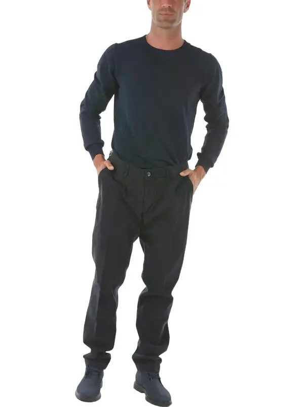 CRUNA Newtown Belt-loop Trousers - Black