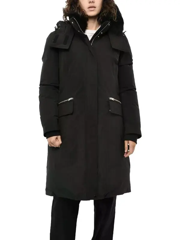 Woolrich Mahan Removable-hood Puffer Coat - Black