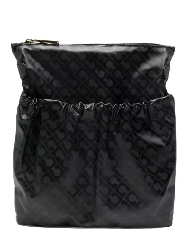 GHERARDINI Monogram Print Cross Body Bag - Black