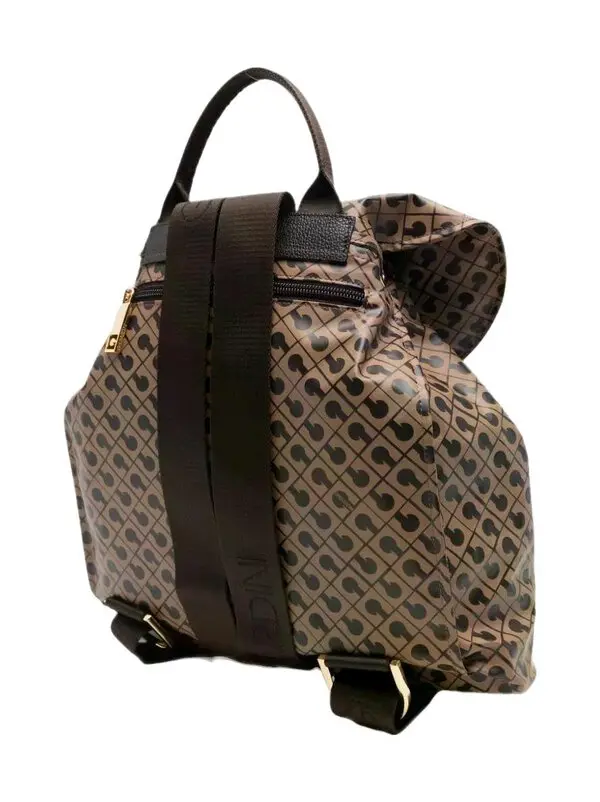 GHERARDINI Monogram Print Backpack - Brown