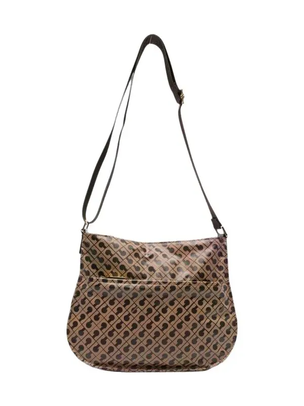 GHERARDINI Monogram Print Shoulder Bag - Brown