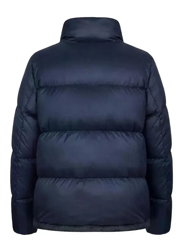 Sacai Quilted Funnel-neck Puffer Jacket - Blue