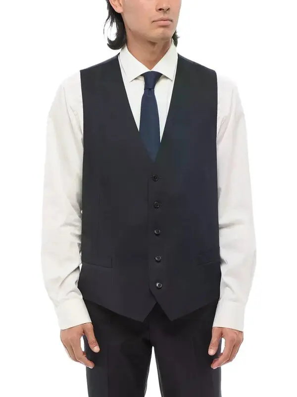 Corneliani Leader Buttoned Waistcoat - Blue