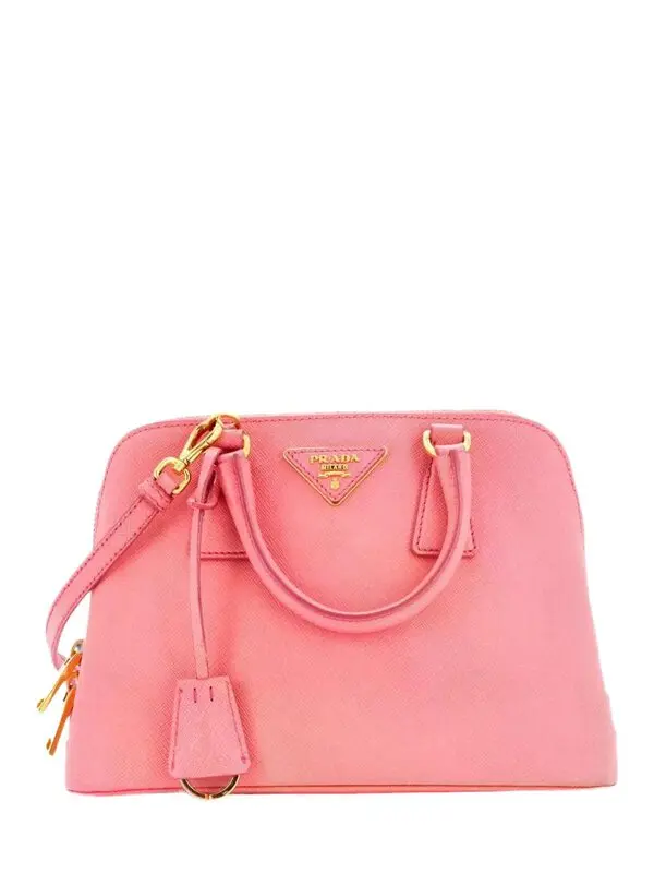 Prada Saffiano Leather Small Satchel Bag - Pink