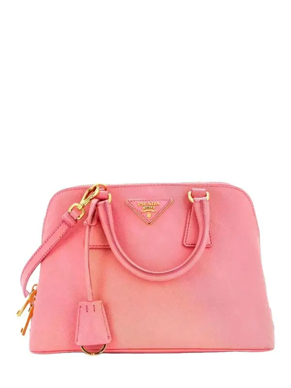 Prada Saffiano Leather Small Satchel Bag - Pink