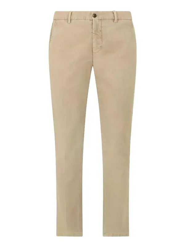 MOORER Carducci Straight-leg Chino Trousers - Neutrals