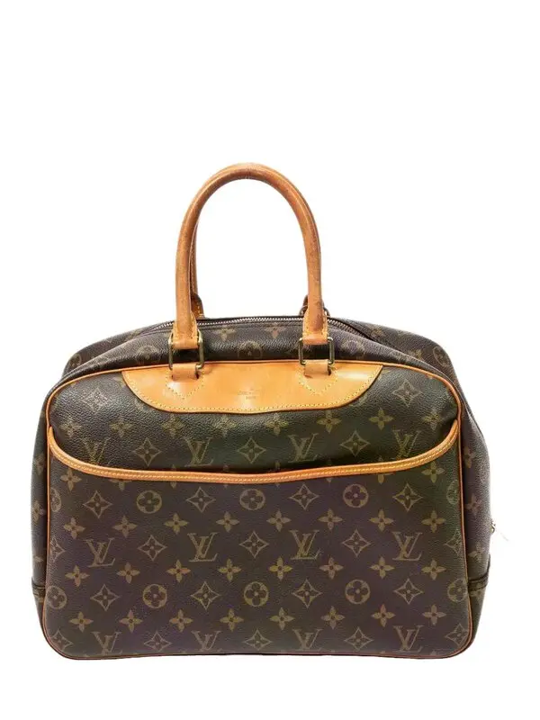 LOUIS VUITTON Monogram Deauville Tote Bag - Brown